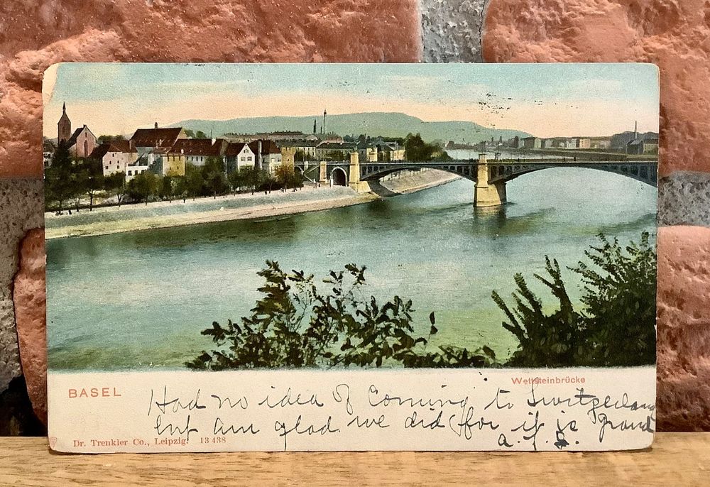 1905 - Antike AK - Basel Wettsteinbrücke (Gebraucht) in Root für CHF 1 – mit Lieferung auf ...