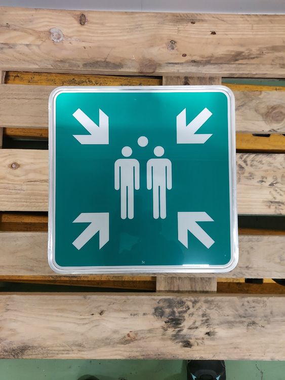 sammelplatzschild sammelpunkt tafel (Neu (gemäss Beschreibung)) in ...