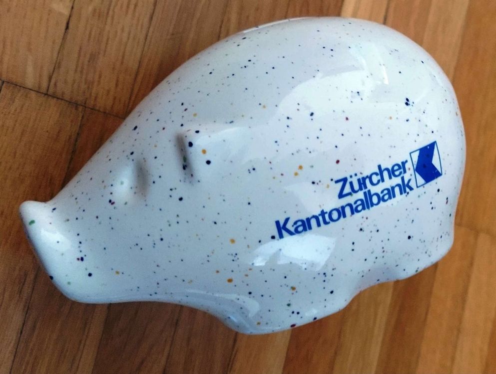 Sparschwein/Spardose, Milchweis - ZKB - (Neu und originalverpackt) in Zürich für CHF 21.95 – mit ...