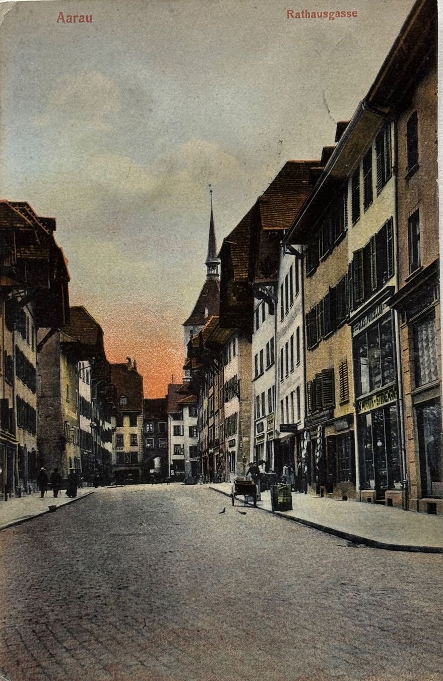 Aarau, Rathausgasse, 1910 (Gebraucht) in Frauenfeld für CHF 3.8 – mit Lieferung auf Ricardo kaufen