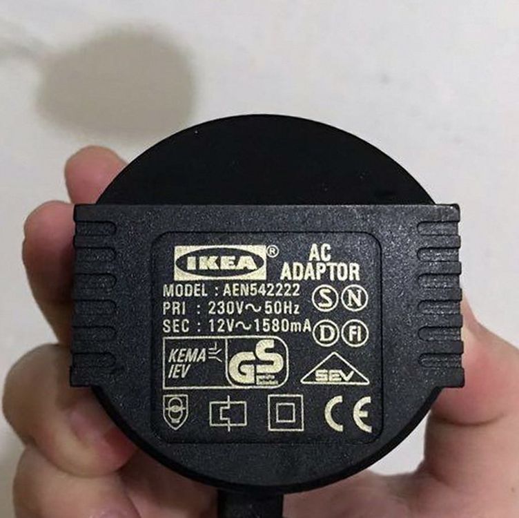 IKEA Trafo AEN542222: 12V AC / 1580mA für Halogen-Lampen (Gebraucht) in ...