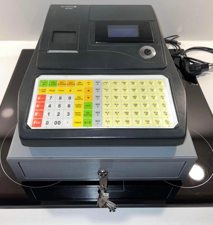 Olympia Kasse CM 941F -flach-dunkelgrau- | Kaufen auf Ricardo