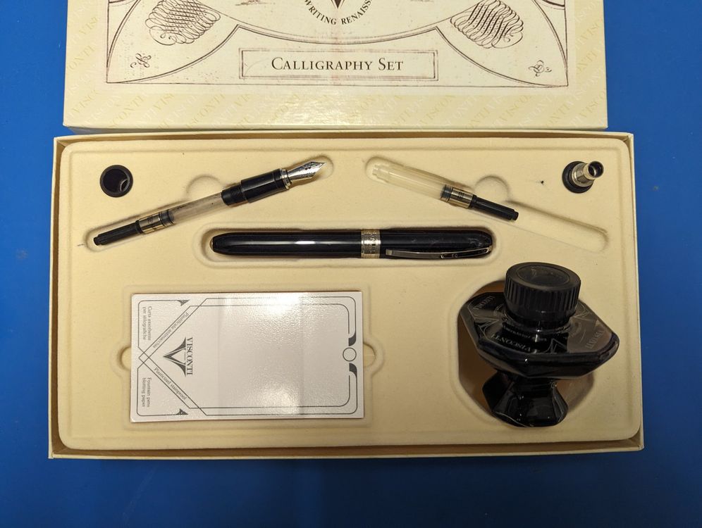 Visconti Rembrandt Calligraphy Set / FP M / kaum gebraucht (Gebraucht ...