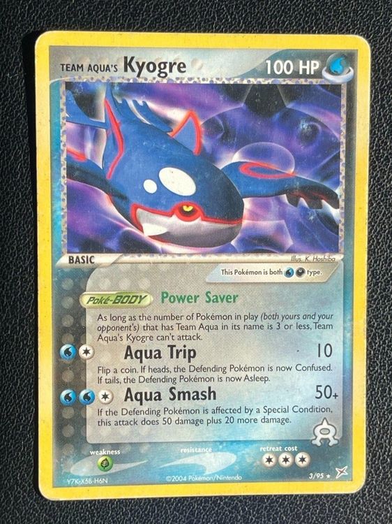 Kyogre 3/95 Rare Pokémon Ex Team Magma vs Team Aqua | Kaufen auf Ricardo