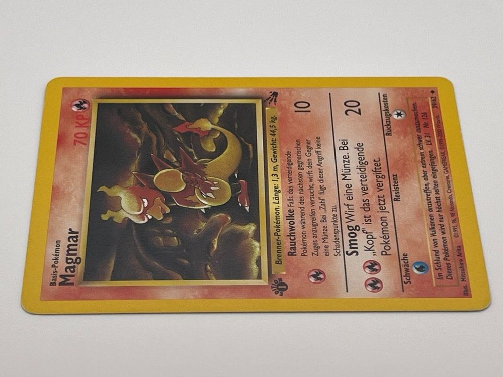 Magmar 39/62 Pokémon Fossil 1.Edition (Neu (gemäss Beschreibung)) in ...