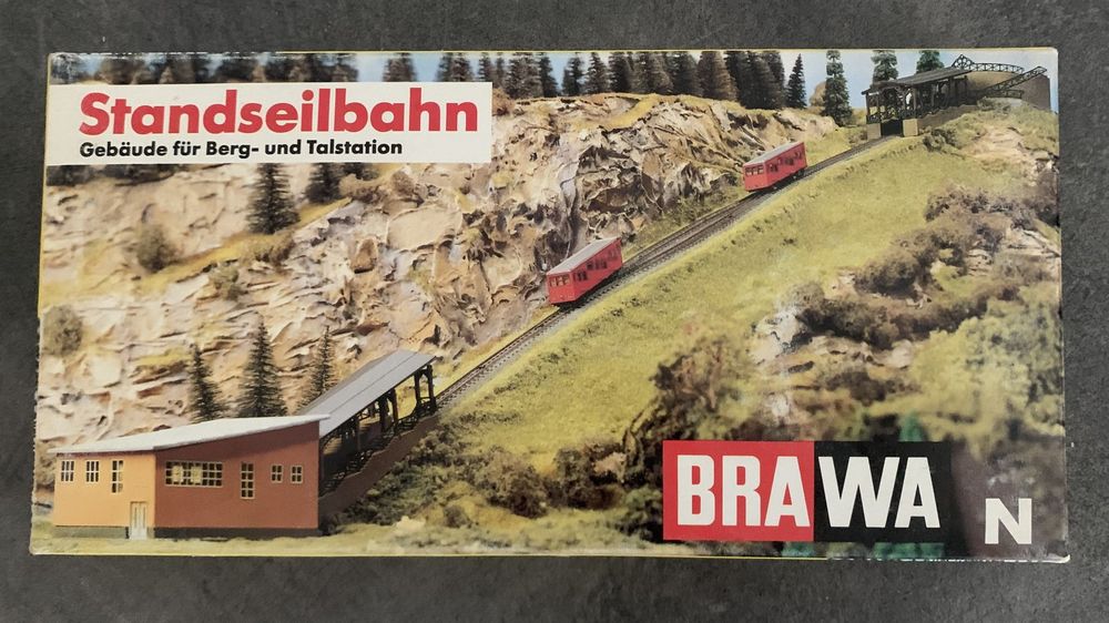 Standseilbahn 6410 und Gebäude 6411 Brawa N (48) (Neu und ...