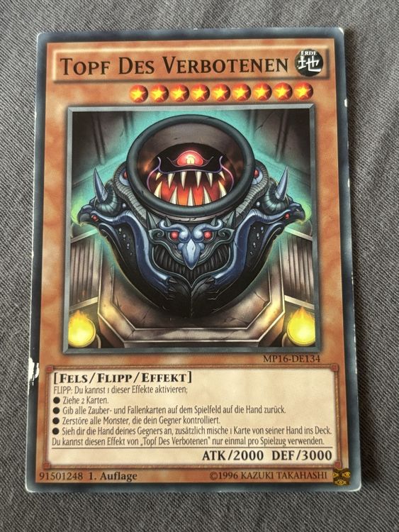 Yu-Gi-Oh! Topf des Verbotenen - Seltene Karte, Top Zustand! (Neu und originalverpackt) in ...
