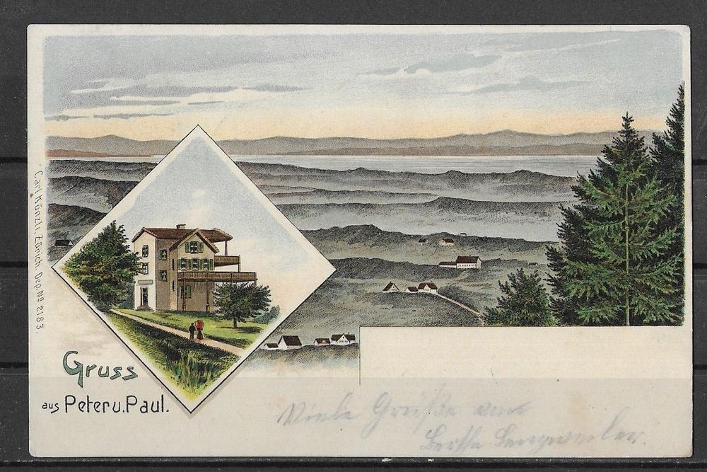 SG Gruss aus Peter u.Paul bei St.Gallen 1903 (Litho) (Gebraucht) in Schocherswil für CHF 9 – mit ...