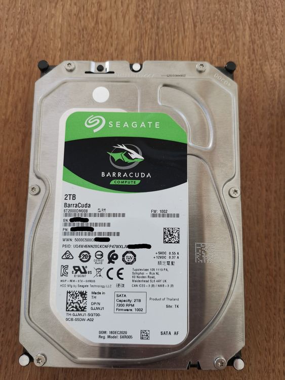 Seagate BarraCuda 2TB HDD | Kaufen auf Ricardo