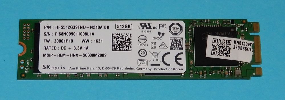 SKhynix SSD 512 GB (Gebraucht) in Bern für CHF 18 – mit Lieferung auf ...