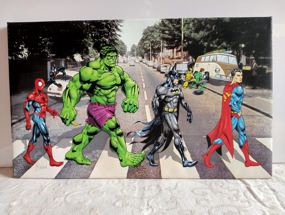 M. Kozlov Time Art Bild auf Leinwand Abbey Road Spider Man (Gebraucht ...