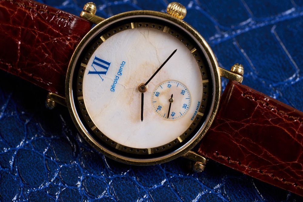 GERALD GENTA - Ref. G3290.7 - 18k Gold - Agate Dial (Gebraucht) in ...