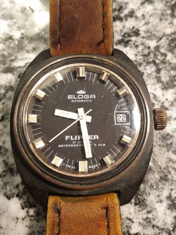 Montre ELOGA Automatic Flipper Vintage | Kaufen auf Ricardo