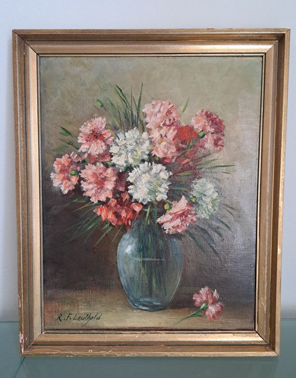 Gemälde Stillleben «Nelken» von Franz Leuthold (1832-1905) (Gebraucht) in Kriens für CHF 100 ...