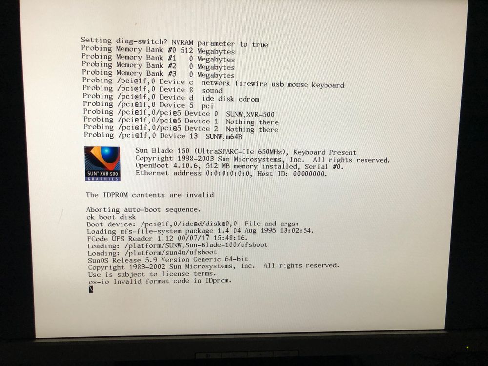 SUN Blade 150 Workstation (Gebraucht) in Eschenbach SG für CHF 100 ...