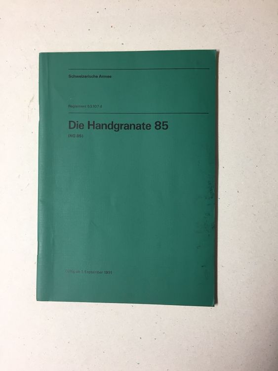Die Handgranate 85 (HG 85) | Kaufen auf Ricardo