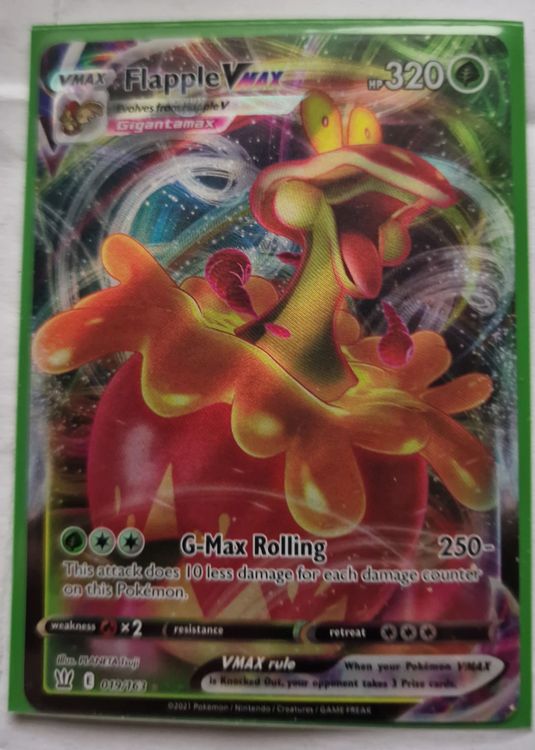 Pokemon Karte: Flapple VMAX - Selten und Wertvoll! (Neu (gemäss ...