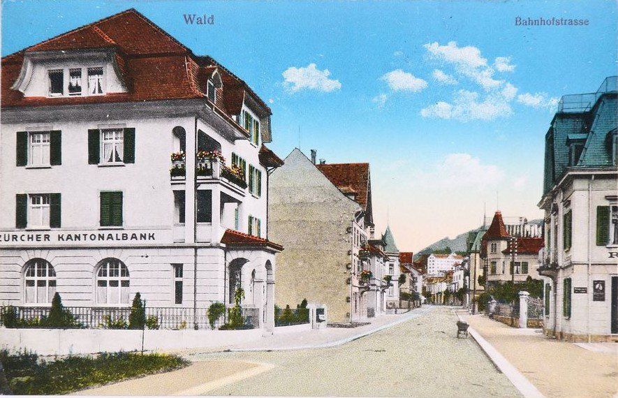 Wald ZH Ortsansicht Bahnhofstrasse Nr.2322 , 1916 (Gebraucht) in ...