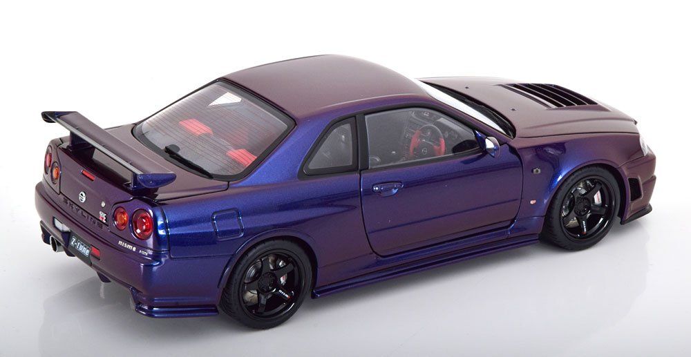 Nissan Nismo Skyline GT-R R34 Z-Tune violet 1/18 AutoArt NEU (Neu und ...