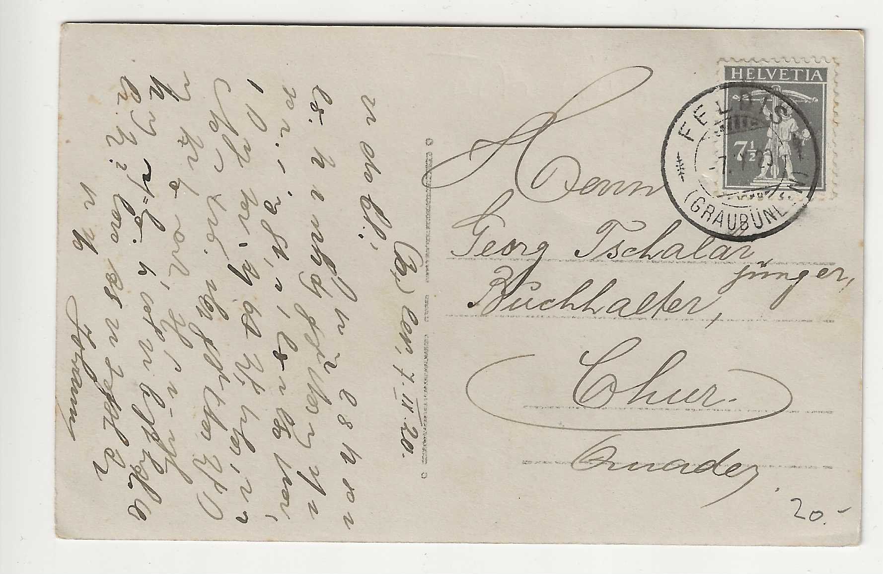 Feldis, 1920 (Gebraucht) in Spiez für CHF 12 – mit Lieferung auf ...