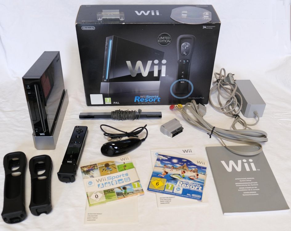Nintendo Wii Sports Resort Paket Limited Edition black (Gebraucht) in ...
