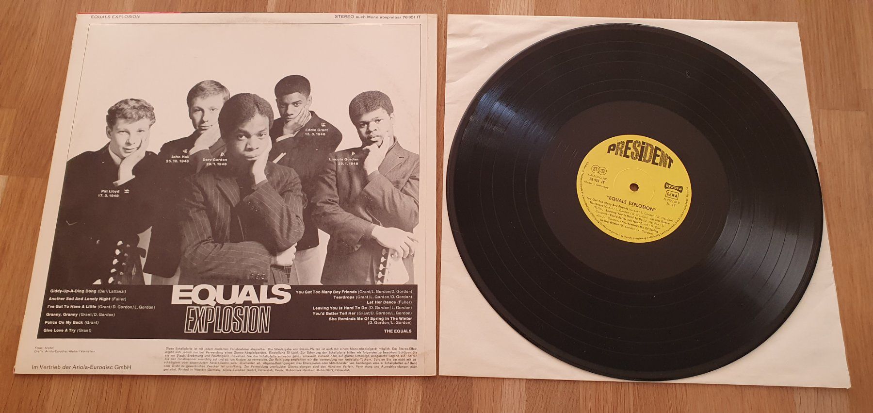 EQUALS, Explosion, Orig. Germany 1968 LP, TOP! (Gebraucht) in ...