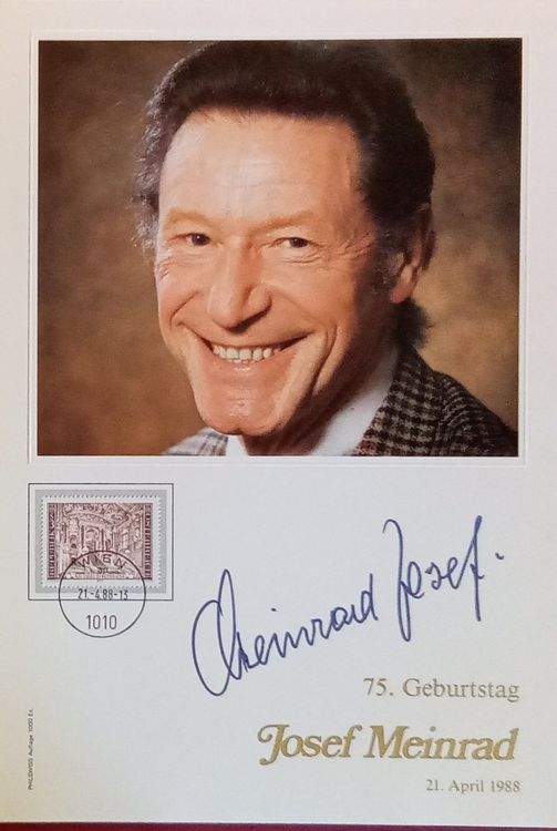 Josef Meinrad 1913-96 Autogramm Sammelkarte 18x26cm (Gebraucht) in Bischofszell für CHF 10 – mit ...