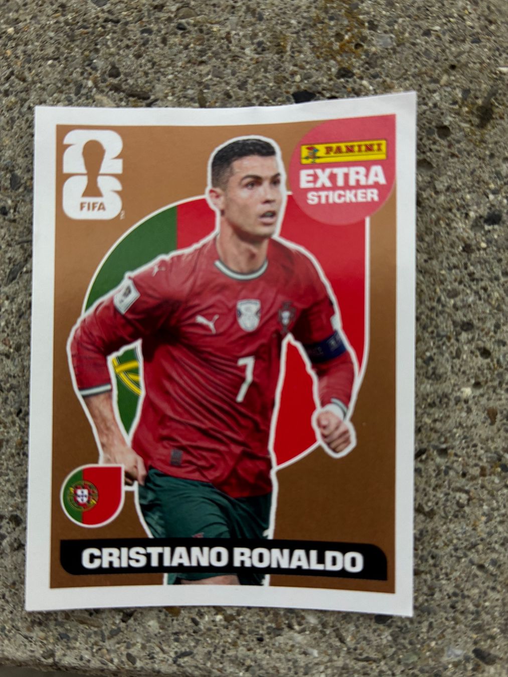 Panini WM 2026 - Extra Sticker - Christiano Ronaldo GOLD (Neu (gemäss ...