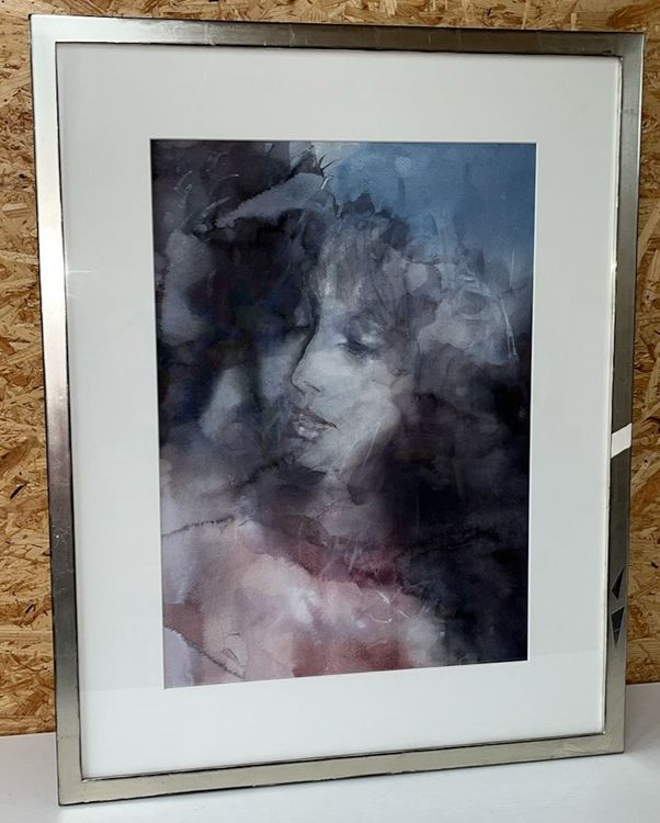 modernes Portrait, signier Doris Fettier (ID L149) (Gebraucht) in ...