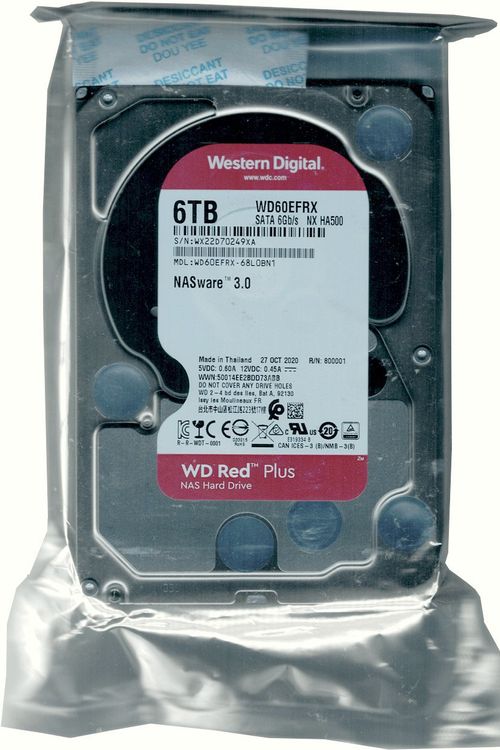 WD Red Plus 6TB WD60EFRX-68L0BN1 (CMR) Disque dur NAS | Neuf (Neu und ...