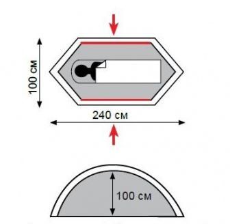 Zelt Tramp Bicycle Light 1 (V2) Bikepacking Ultralight (Gebraucht) in ...