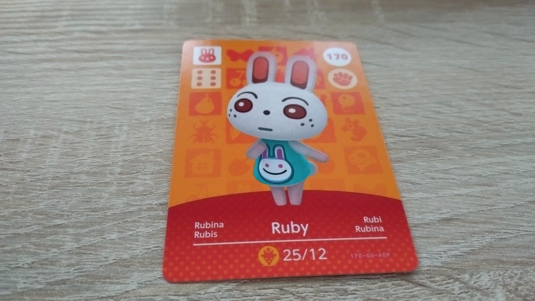 Animal Crossing amiibo Karte, Ruby / Rubina, Nr. 170 (Neu (gemäss ...