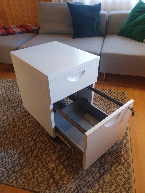 IKEA Büro Rollcontainer ERIK weiss (Gebraucht) in Detligen für CHF 1 ...
