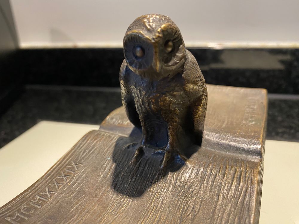 Löschwiege Eule von 1939 signiert Siegfried (Gebraucht) in Freienstein ...