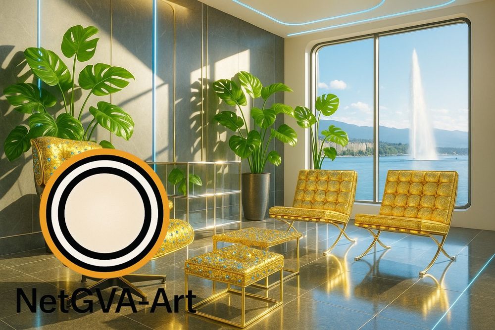 Affiche Golden Lounge Geneva - Pop-Art Mobilier Design (Neu und ...