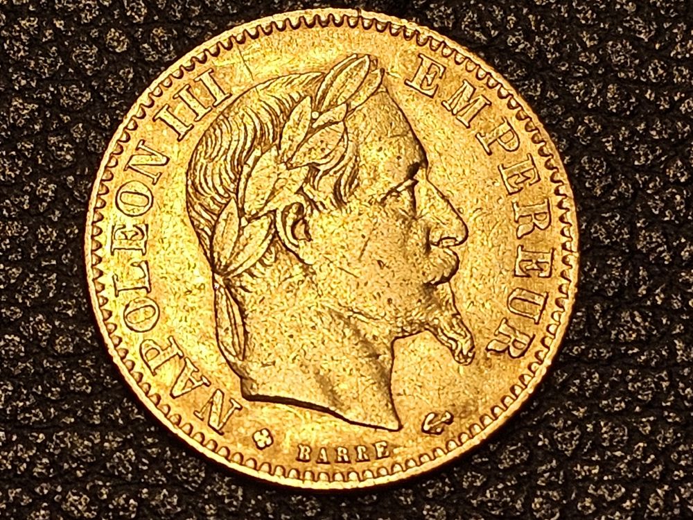 PIECE OR NAPOLEON 3 1863 BON ETAT TETE LAUREE (Gebraucht) in etoy für ...