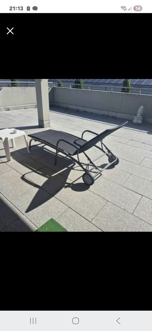 Liegestuhl Outdoor mit Rädern, für Garten/Balkon, Sommer (D'occasion) à ...