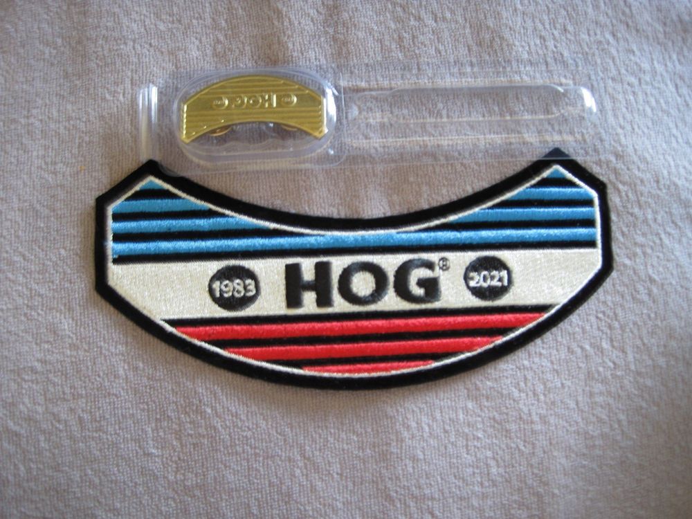 HOG HARLEY-BADGE MIT PIN 2021 | Kaufen auf Ricardo