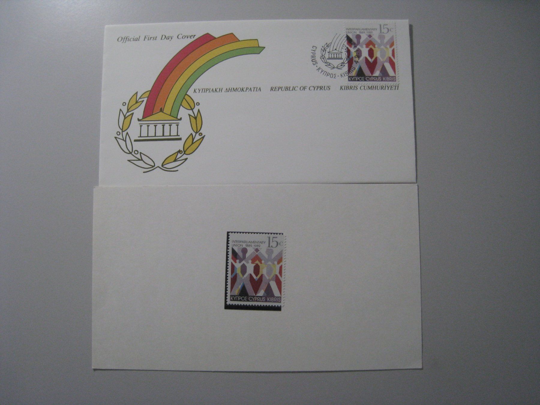 Zypern Briefmarke "First Day Cover" und Einzelmarke (Gebraucht) in ...
