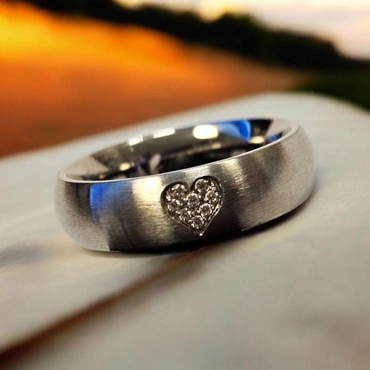 Edelstahlring matt Ringgrösse 58 | Kaufen auf Ricardo