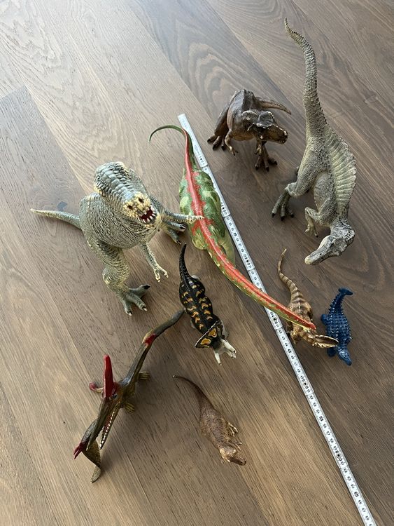 9 Dinosaurier, grosse Exemplare sind ca. 30 cm (Gebraucht) in ...