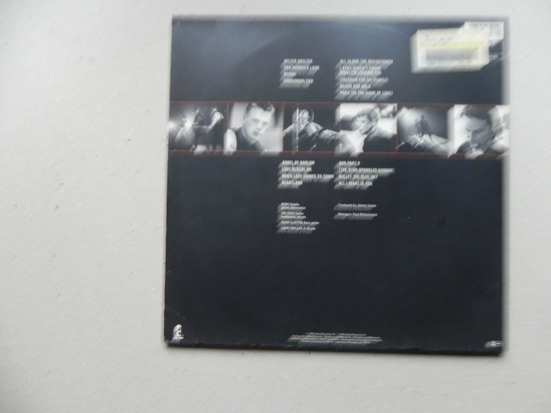 Doppel LP Irland Rockband U2 mit Bono 1988 Rattle and Hum (Gebraucht ...