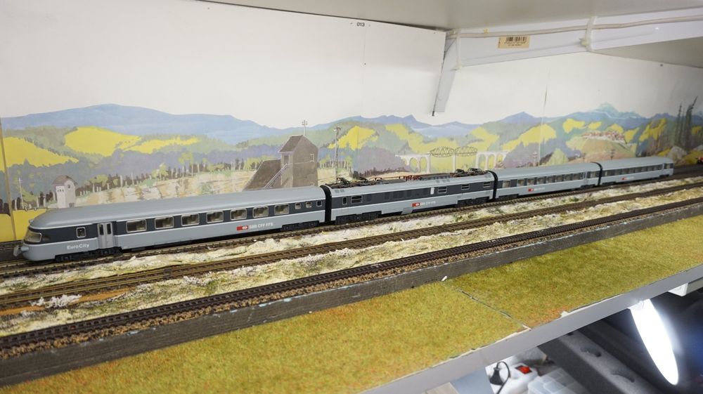 SBB (TEE) Eurocity " GRAUE MAUS " - HO/DC (Neu (gemäss Beschreibung ...