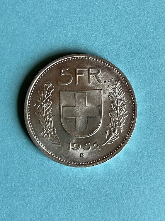 5 Franken Münze 1952 (Gebraucht) in untervaz für CHF 25 – mit Lieferung auf Ricardo kaufen