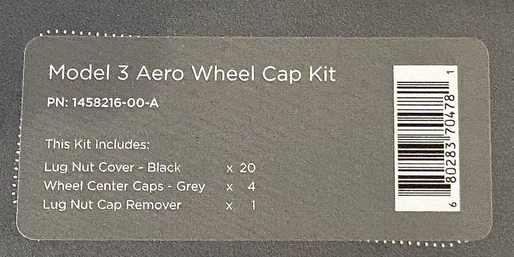 Model 3 Aero Wheel Cap Kit Tesla Original (Gebraucht) in Ibach für CHF ...