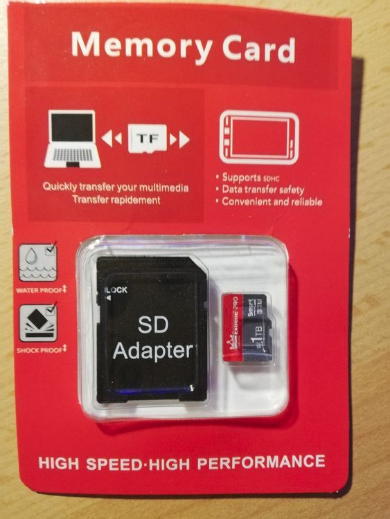 MicroSD 1TB + SD Adapter | Kaufen auf Ricardo