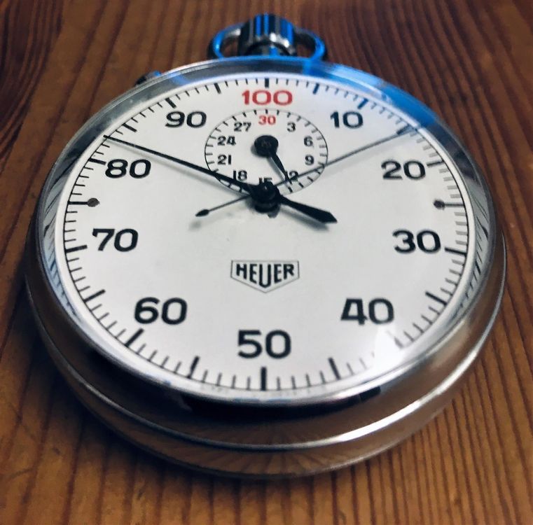 Heuer Stoppuhr Rattrapante Schleppzeiger Split Chronomètre | Acheter ...