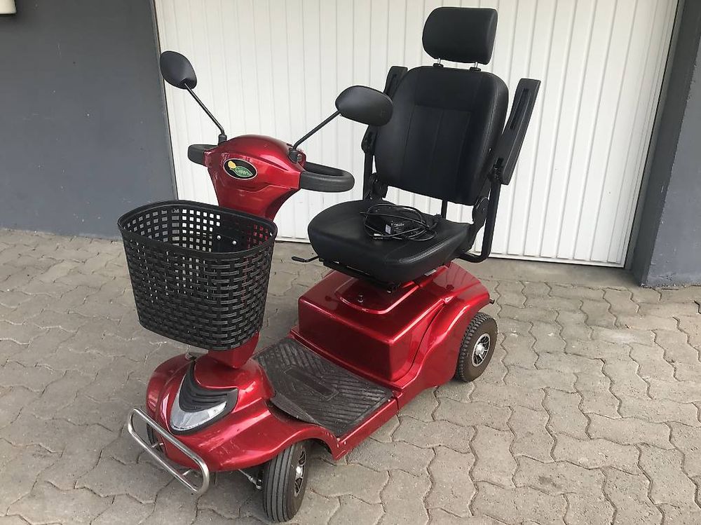 Senioren Elektromobil DOC GREEN Rot (mit Neu Batterien dazu) (Gebraucht ...