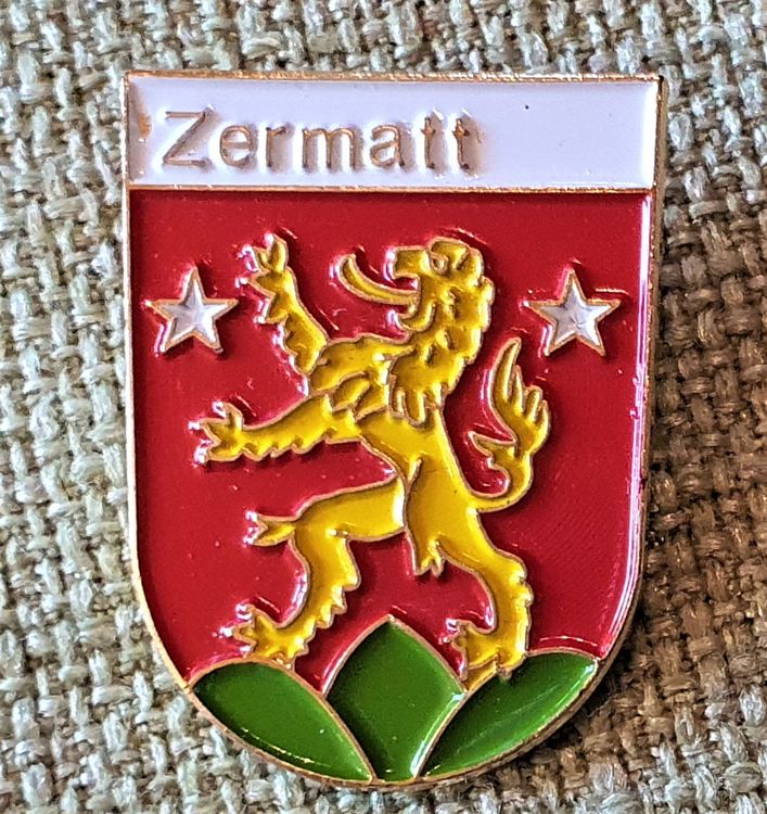 J218 - Pin Orts Wappen Zermatt Wallis (Gebraucht) in Reinach BL für CHF ...