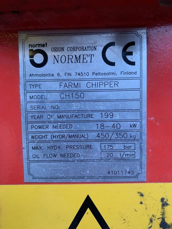 Holzhäcksler Normet Farmi Chipper CH150 (Gebraucht) in Zürich für CHF ...